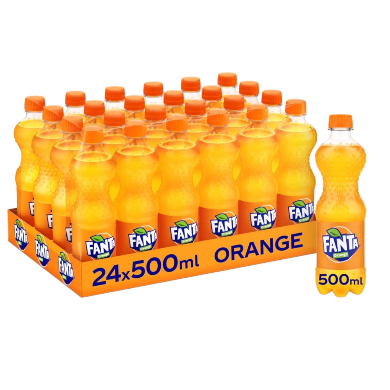 Buy Fanta Orange Carbonated Soft Drink - (24x500ml) Online in UAE at ...