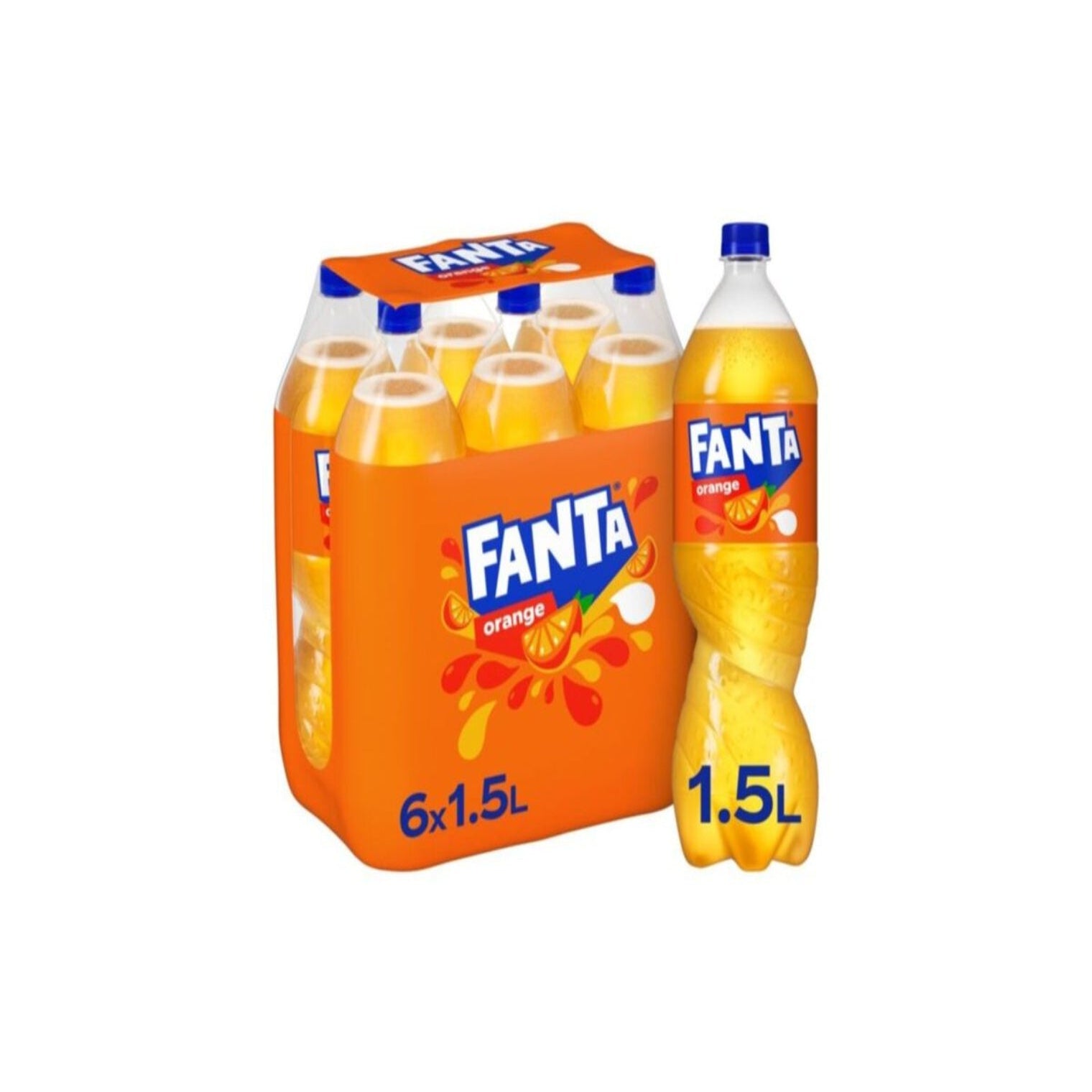 Buy Fanta Orange Carbonated Soft Drink - (6x1.5l) Online in UAE at ...