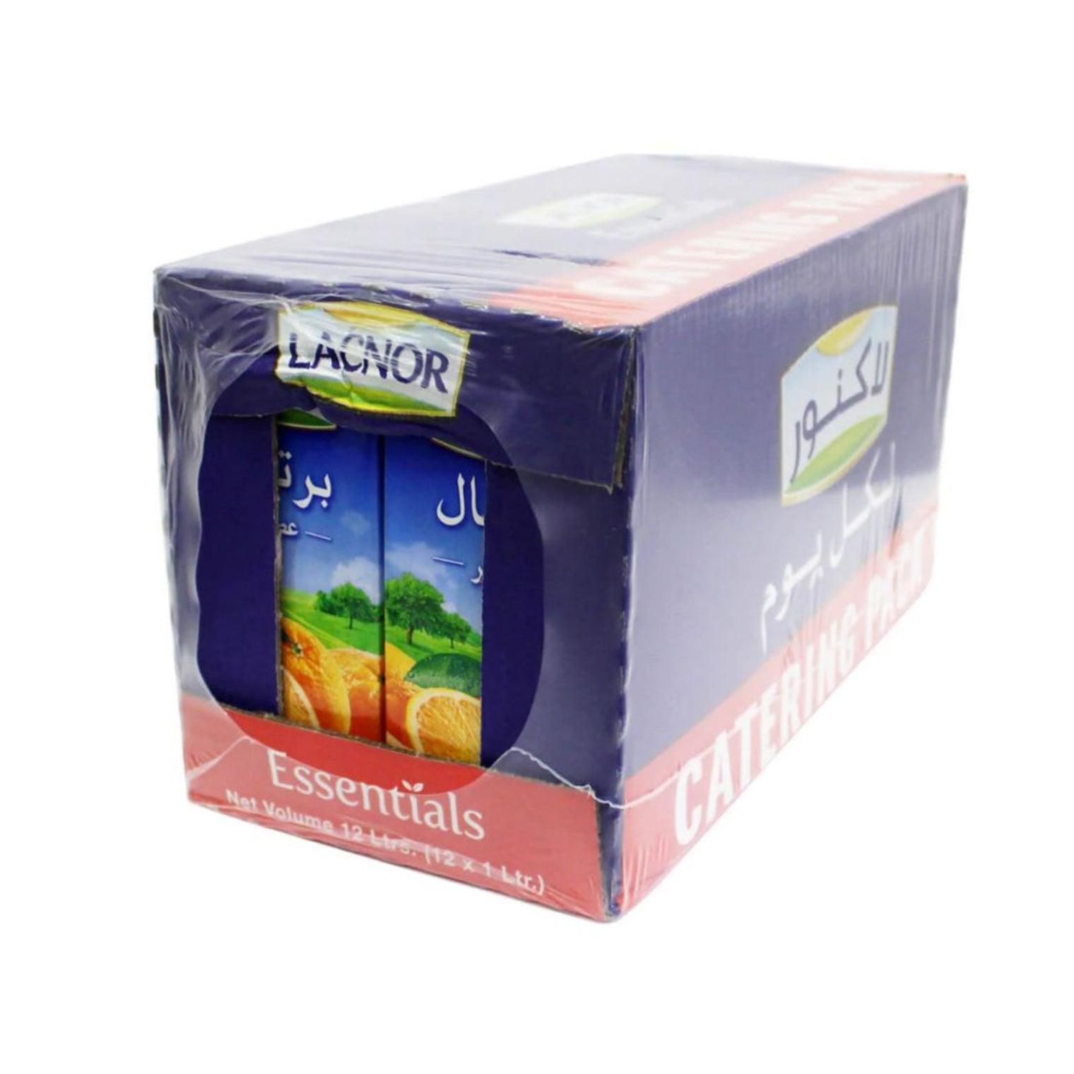 Buy Lacnor Orange Juice Essentials - (12x1l) Online in UAE at Wholesale ...