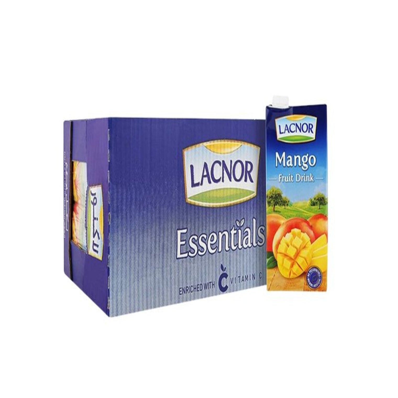 Buy Lacnor Mango Juice Essentials - (12x1l) Online in UAE at Wholesale ...